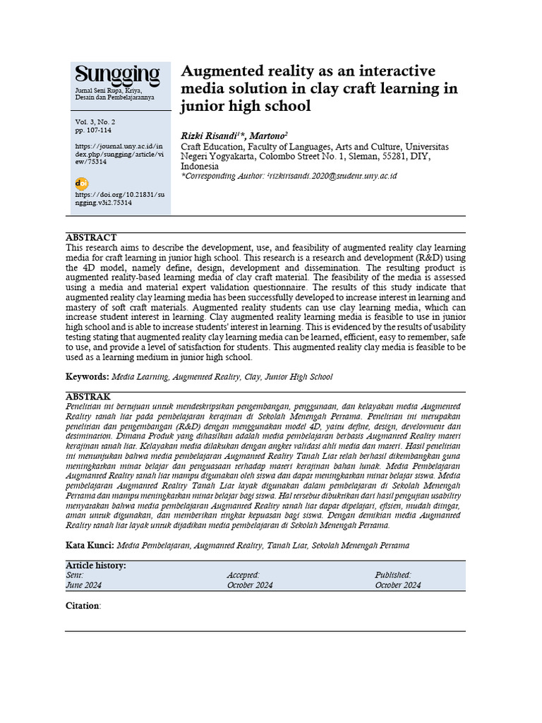 Robbyfirmansyah711, 12 Augmented Reality As An Interactive Media ...