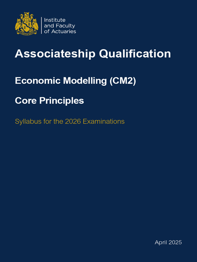 cm2 - Syllabus 2026 - Final Proof | PDF | Modern Portfolio Theory ...