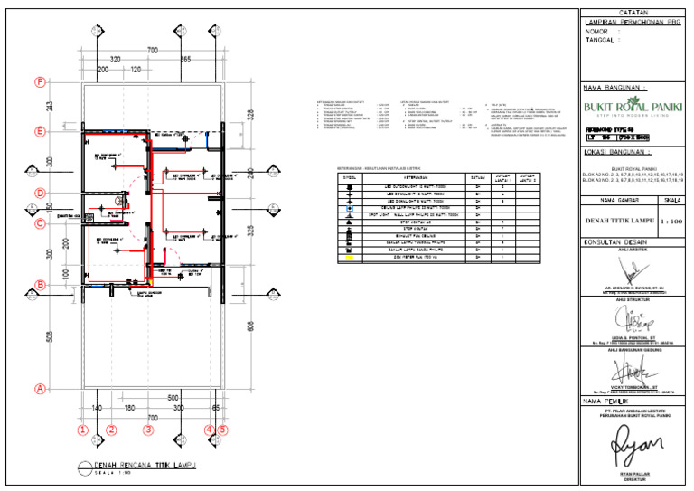 1 Gambar Rencana Dan Detail Sumber Listrik Dan Jaringan Listrik | PDF