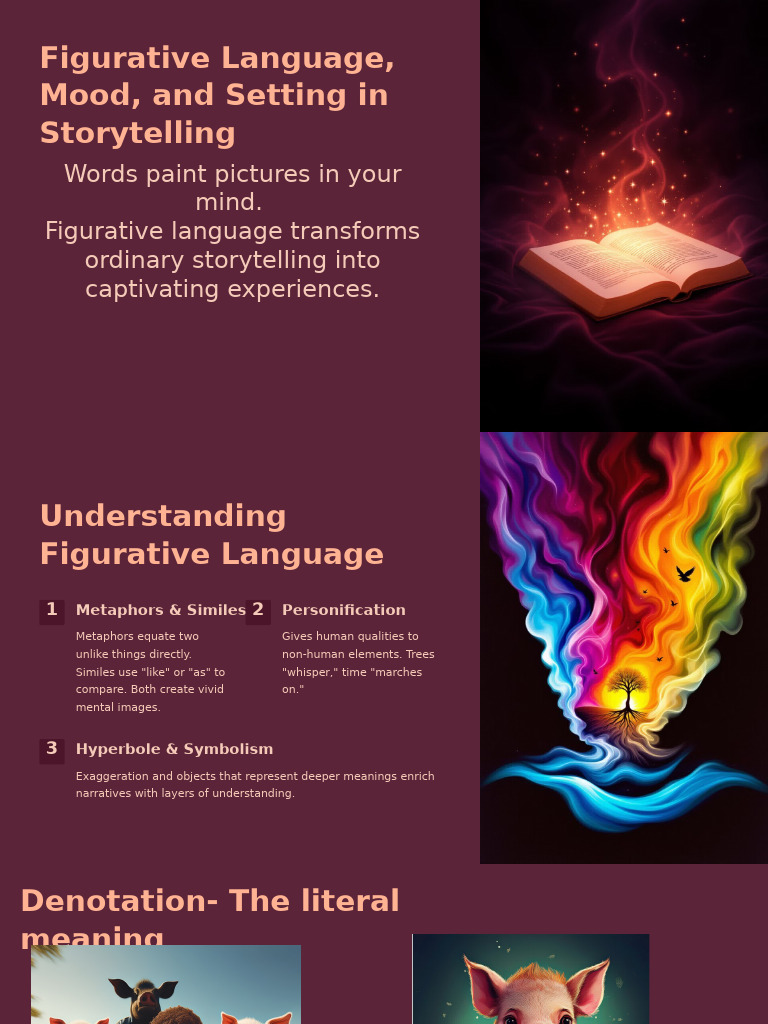 Figurative Language Mood and Setting in Storytelling | PDF