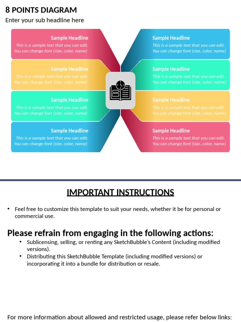8 Points Diagram Customization Guide | PDF