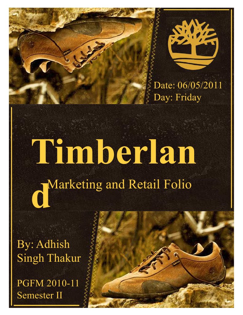 Timberland marketing and retail folio analysis | PDF | Shopping Mall ...