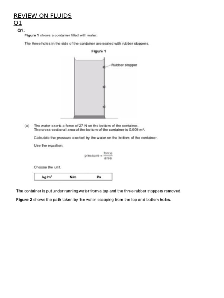 PRESSURE IN FLUIDS-2-12-24docx | PDF
