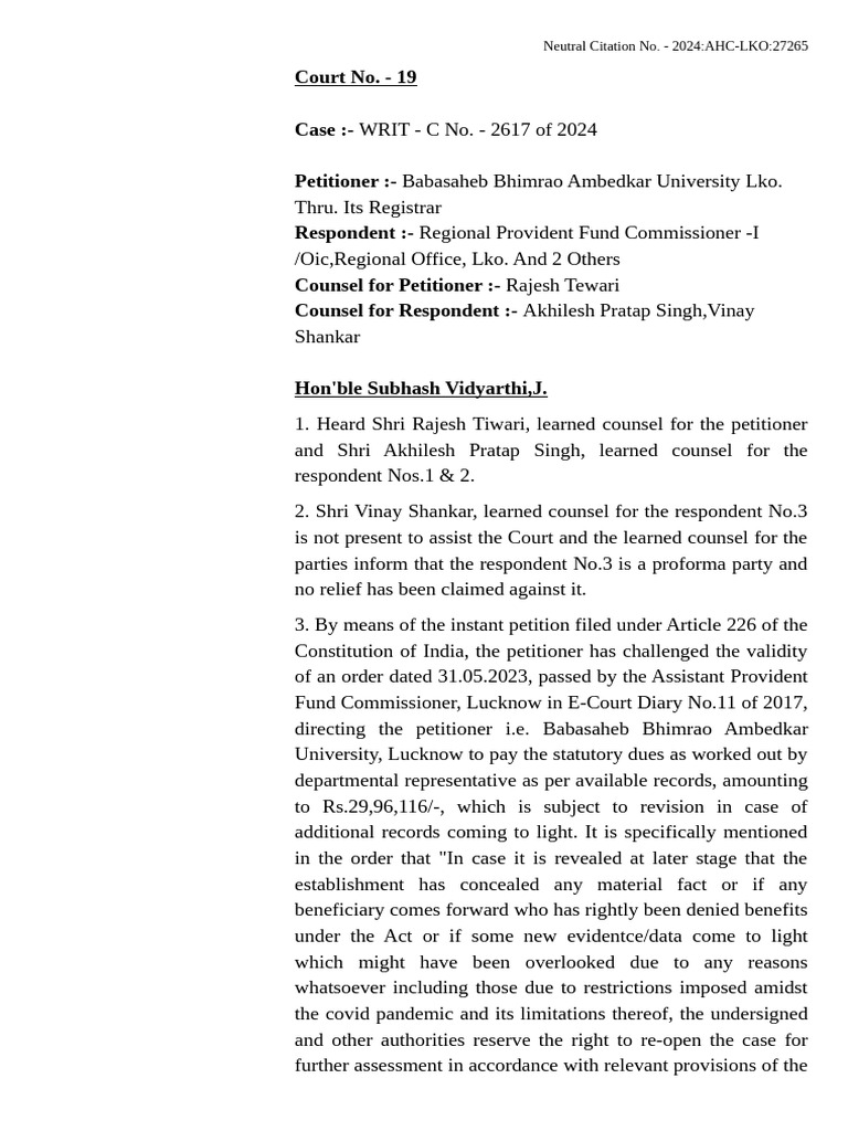 Baba Saheb Bhim Rao Ambedkar Judgement | PDF | Appeal | Courts