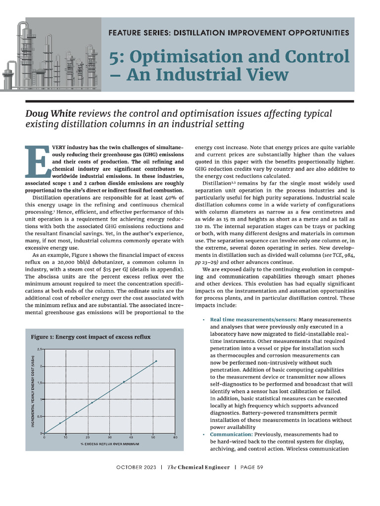 Optimisation and Control - An Industrial View | PDF
