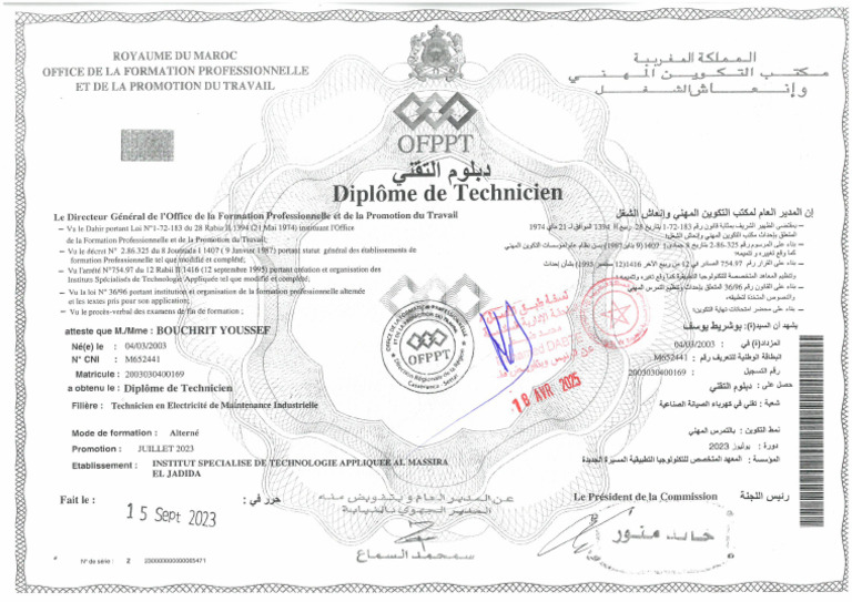 Diplom Technicien | PDF