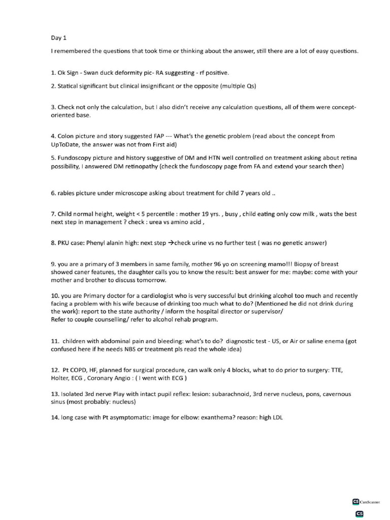 Usmle Step 3 Recalls 2023 | PDF