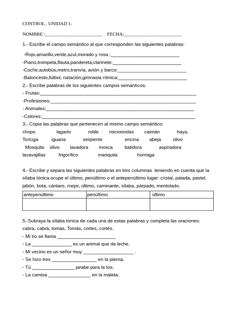 Control - Tema 1 | PDF