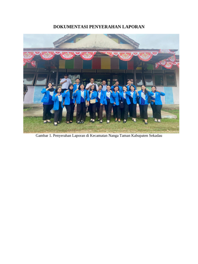 Dokumentasi Penyerahan Laporan | PDF