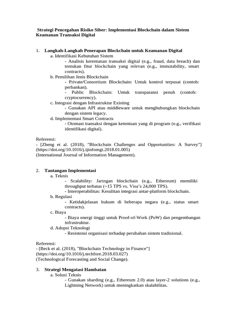 Strategi Pencegahan Risiko Siber | PDF