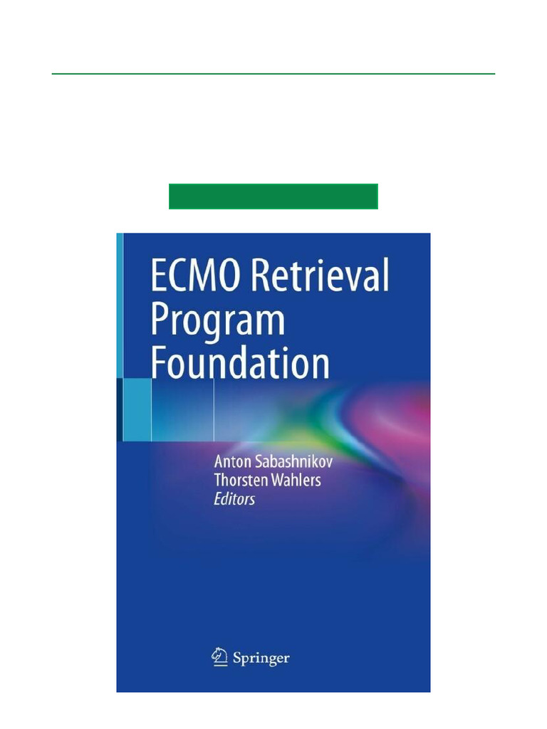 ECMO Retrieval Program Foundation Educational Ebook Download | PDF | Cardiopulmonary ...