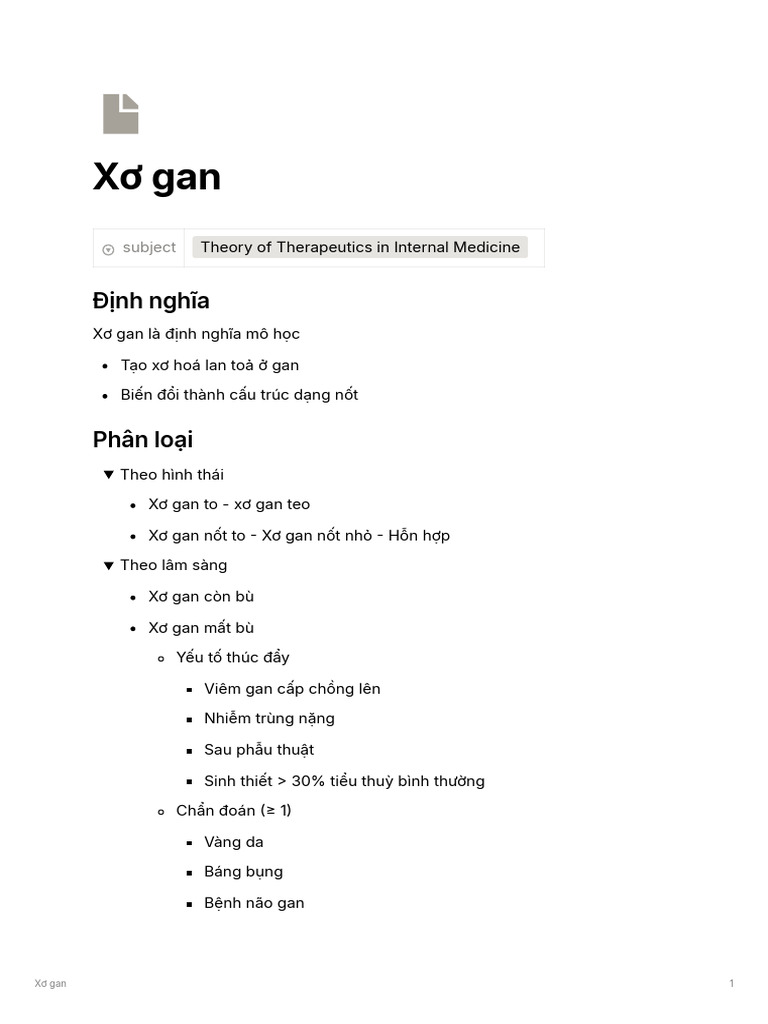 Xơ gan | PDF