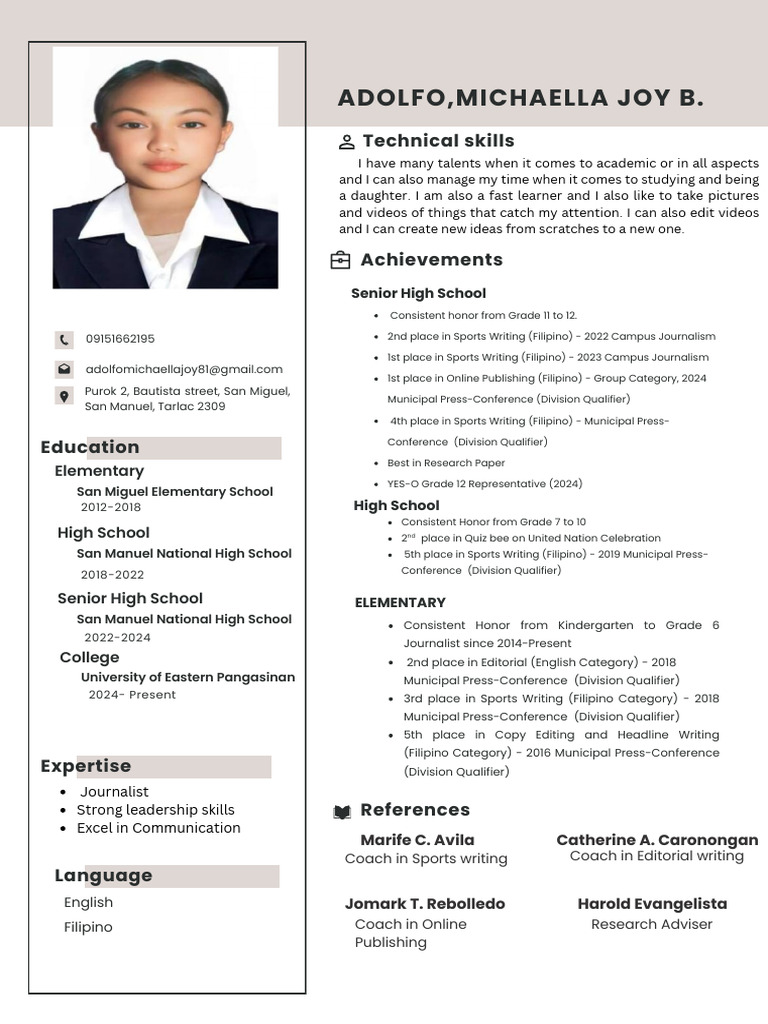 Simple Professional CV Resume | PDF | Learning | Cognition