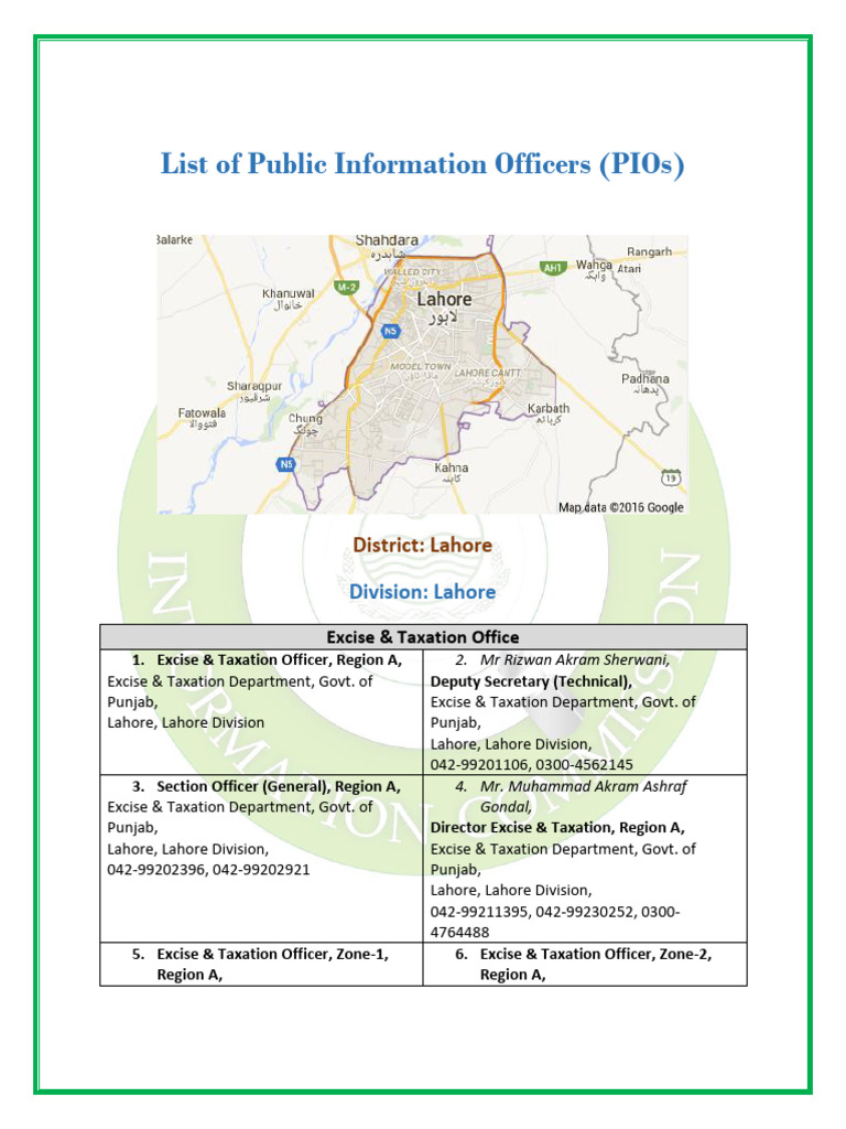 Lahore-Division | PDF | Lahore