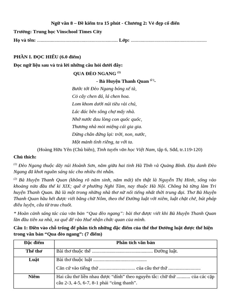 NV8 - 15p - Chương 2 | PDF