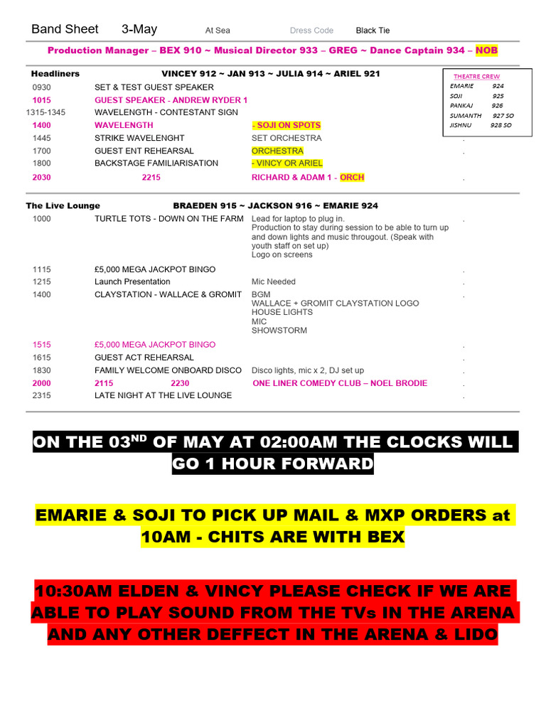 3rd of May Sea Day 1 | PDF