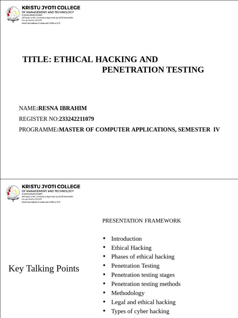 ethical hacking | PDF | Security | Computer Security
