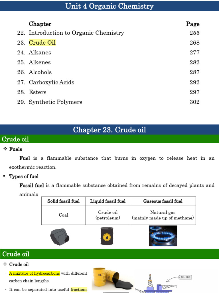 Chapter 23 Crude Oil - Lecture | PDF | Fuels | Petroleum