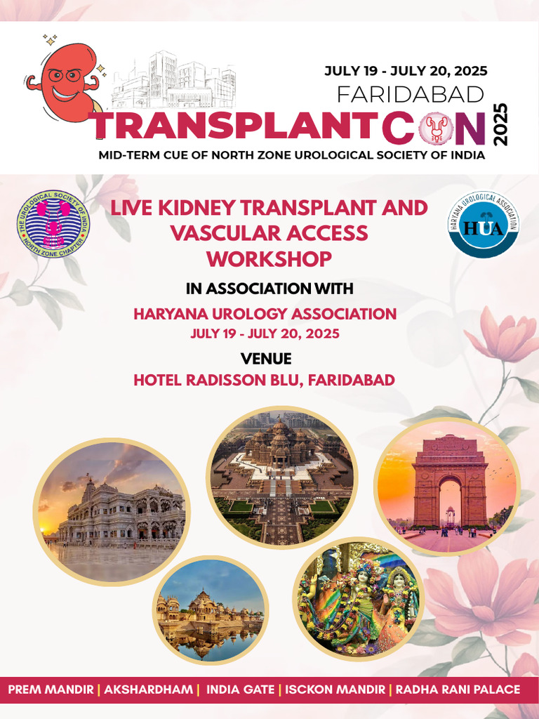 Live Kidney Transplant and Vascular Access Workshop | PDF | Organ ...