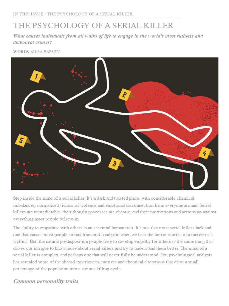 The Psychology of A Serial Killer | PDF | Serial Killer | Offender Profiling