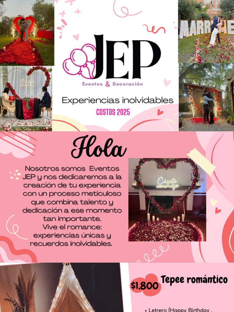 Catalogo Propuestas 2025 Eventos JEP | PDF