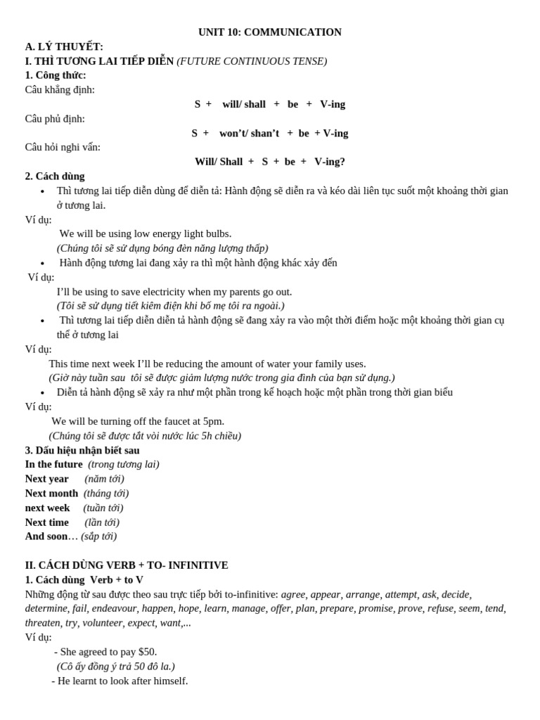 Unit 10. Communication | PDF