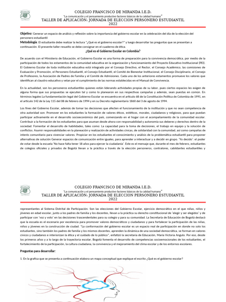 Actividad de Reflexion | PDF | Escuelas | Institución