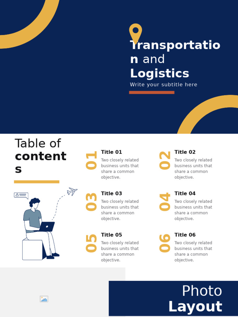 Ioel Presentation Template Yellow Variant | PDF | Logistics | Transport