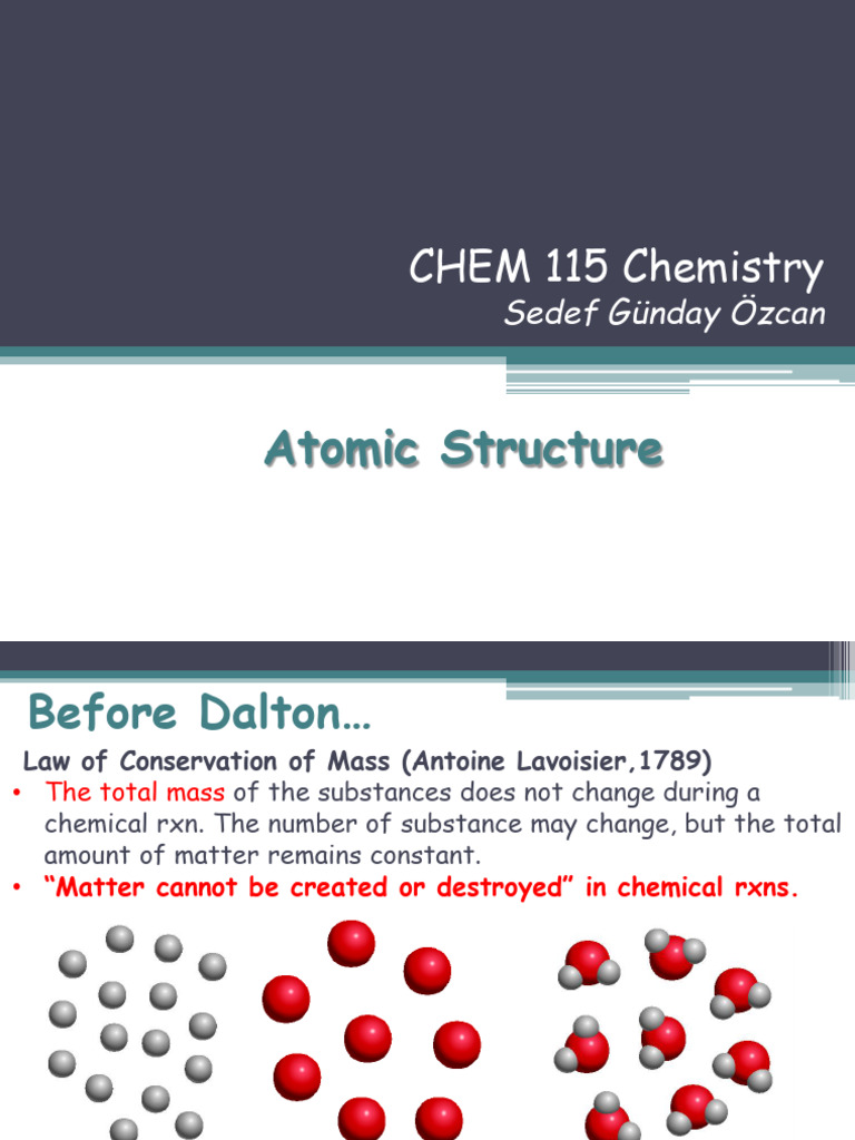 Lecture 2 Atomic Structure | PDF | Atomic Orbital | Atoms