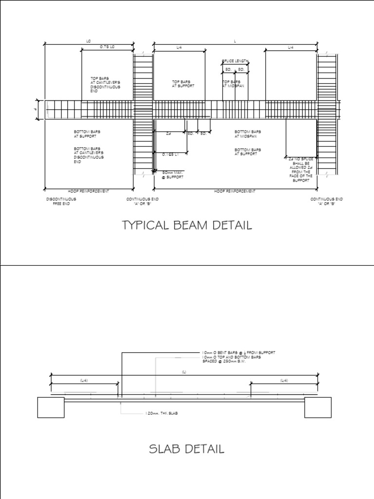 Ar 3151 Beam and Slab Detail | PDF