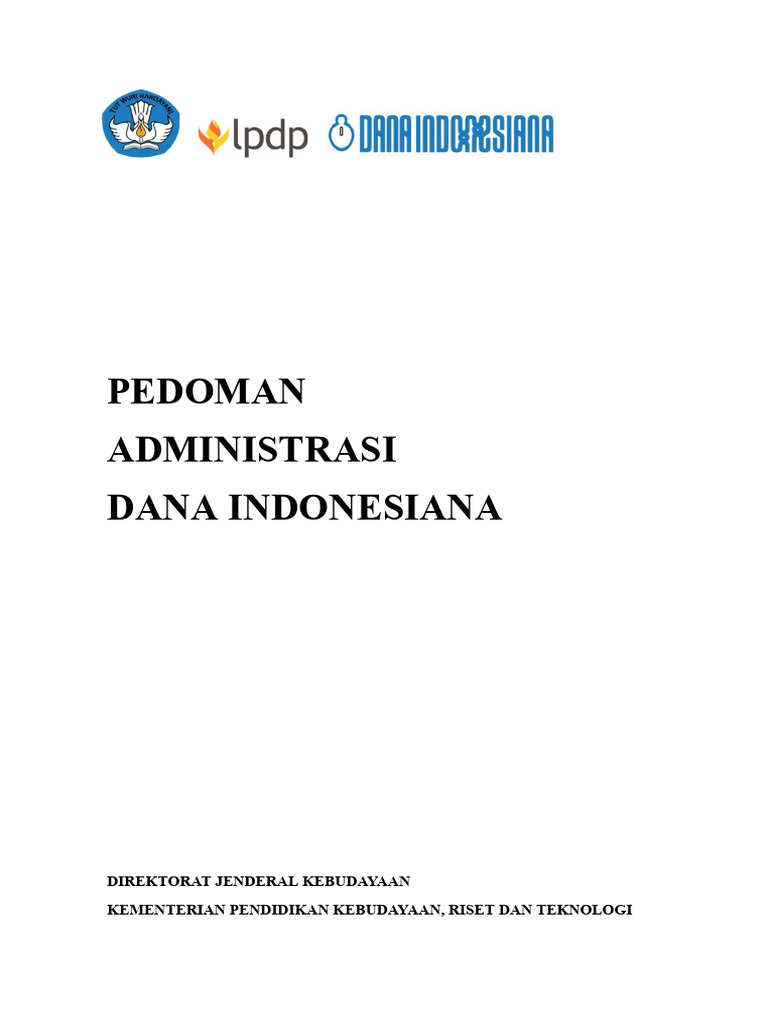 Pedoman Administrasi Dana Indonesiana 202409 | PDF