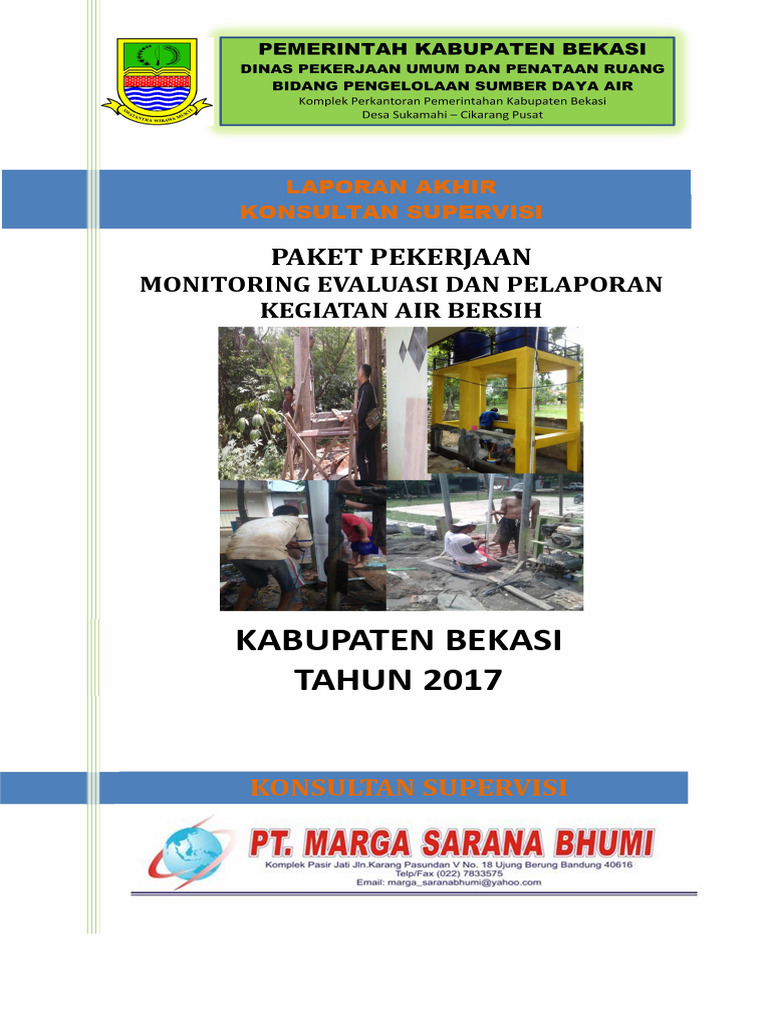 Cover Monev & Pelaporan Kegiatan Air | PDF