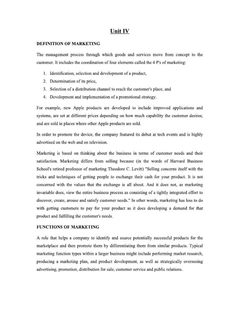 Unit-4_Marketing | PDF