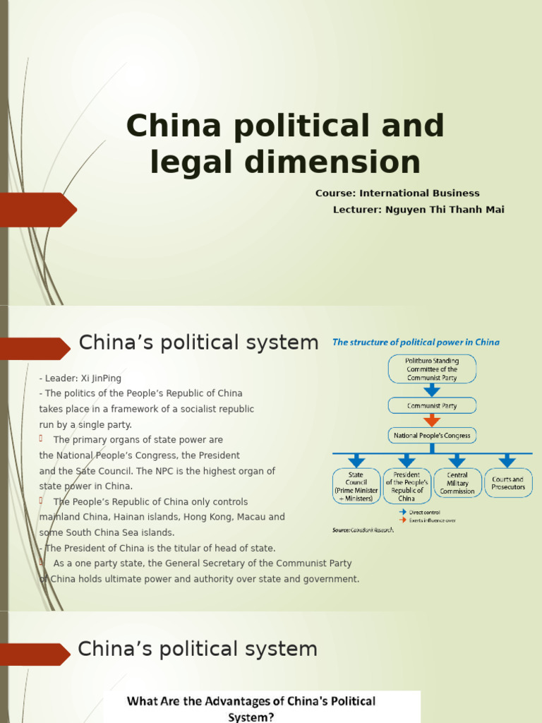 International Business - Powerpoint About IB - China Politics | PDF ...