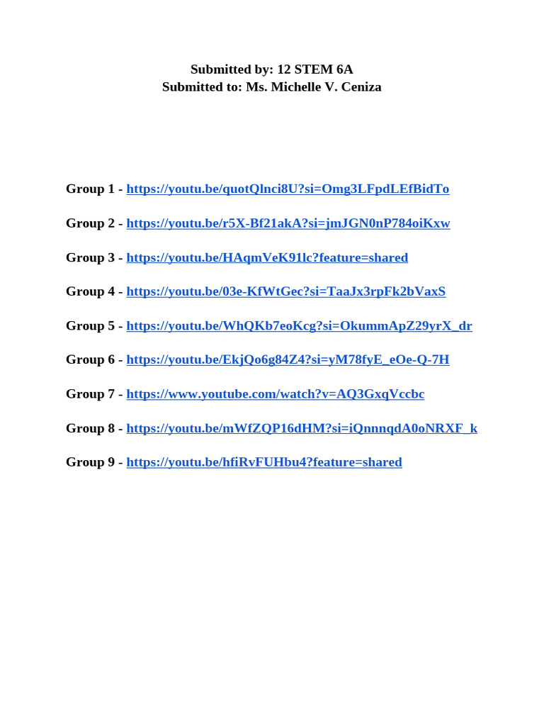 12 Stem 6a Video Documentation | PDF