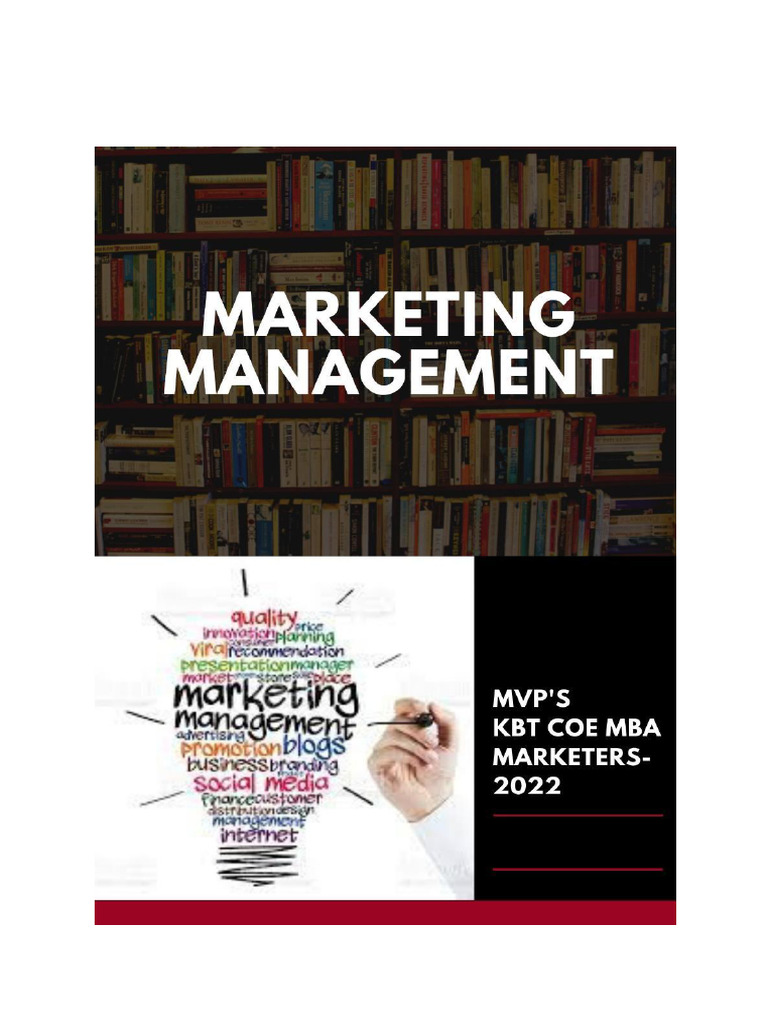 Marketing Management Notes | PDF | Pricing | Marketing