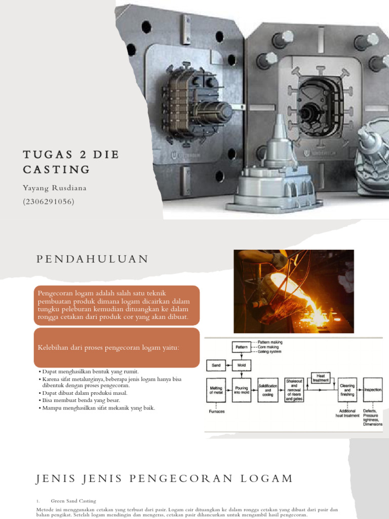 Proses dan Jenis Die Casting Logam | PDF