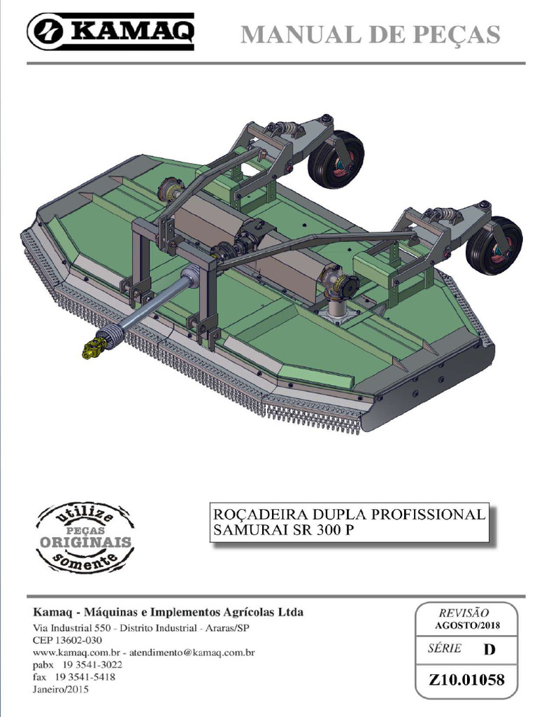 Z10.01058 Rocadeira Samurai 300P Serie D | PDF