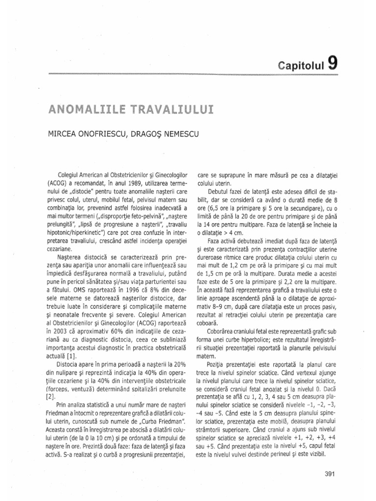 Anomalii Ale Travaliului | PDF
