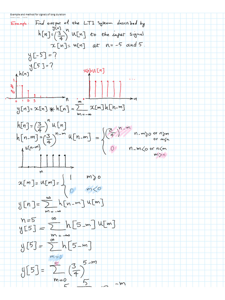 W5 - Example and Method For Signals of Long Duration | PDF