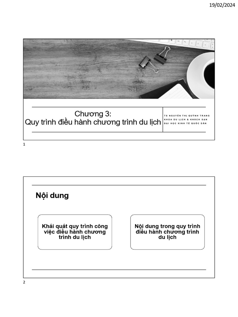 ĐH tour - Chuong 3 - K64 | PDF