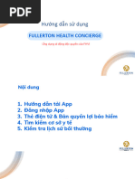 Hướng dẫn đăng nhập & sử dụng app - Fullerton Health VI | PDF