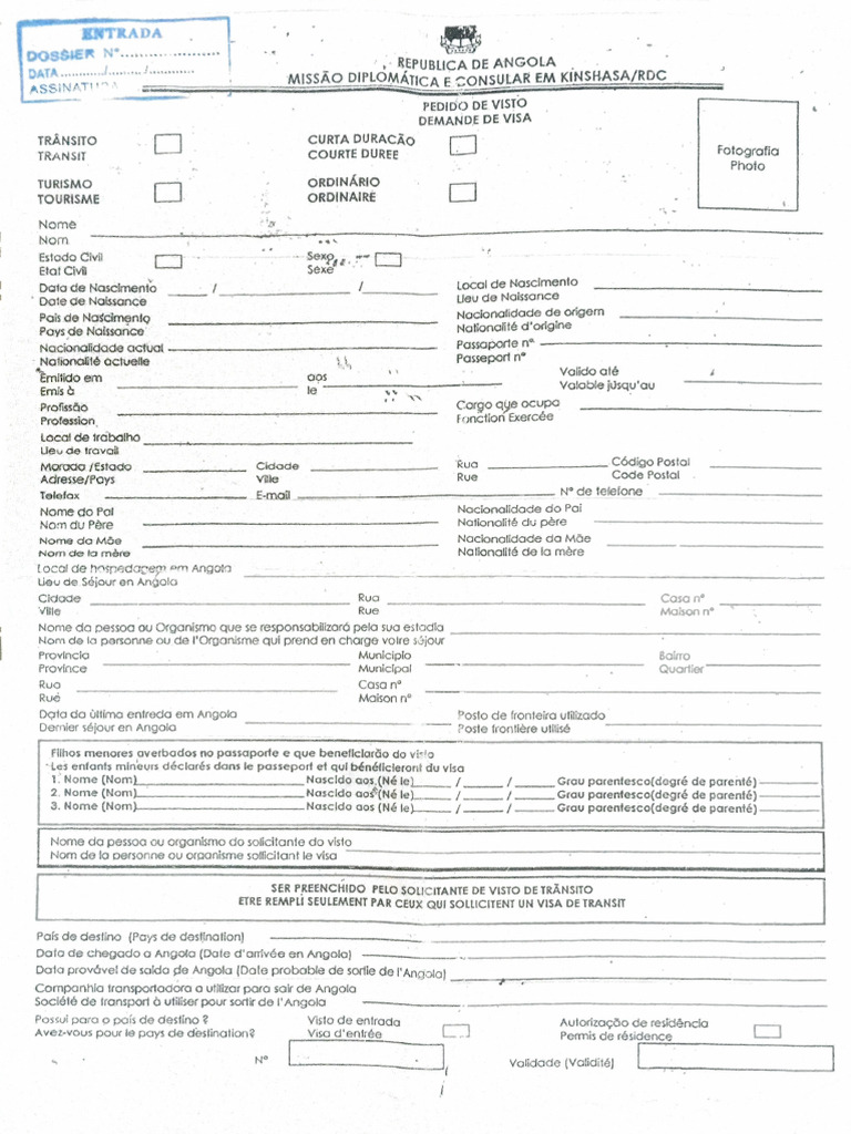 VISA FORM AIA | PDF