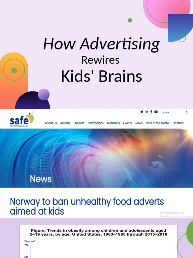 How Advertising Rewires Kid's Brain | PDF