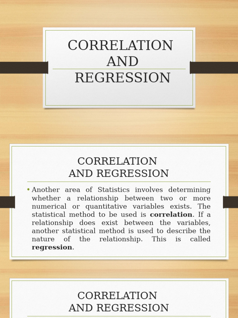 Correlation vs. Regression Explained | PDF