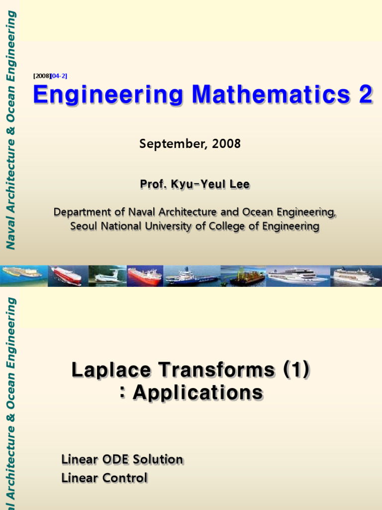 The Laplace Transform Ch1-3 | PDF | Laplace Transform | Ordinary Differential Equation