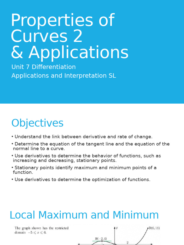 Notes - Local Maximum and Minimum Optimization | PDF