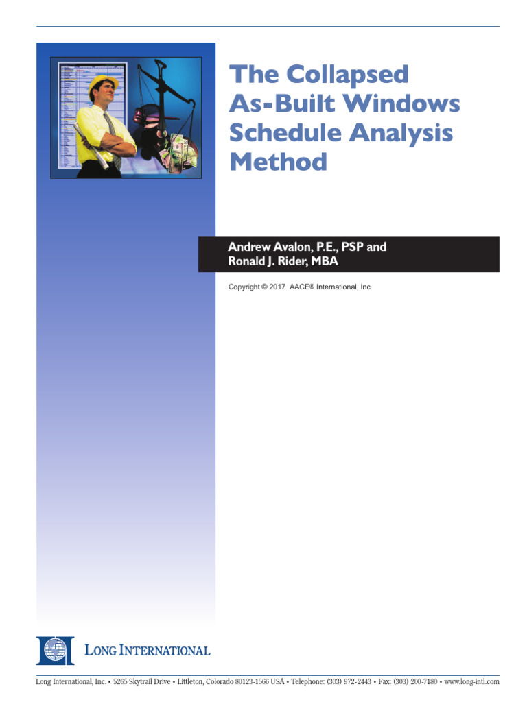 Collapsed As-Built Windows Schedule Analysis Method | PDF | Methodology
