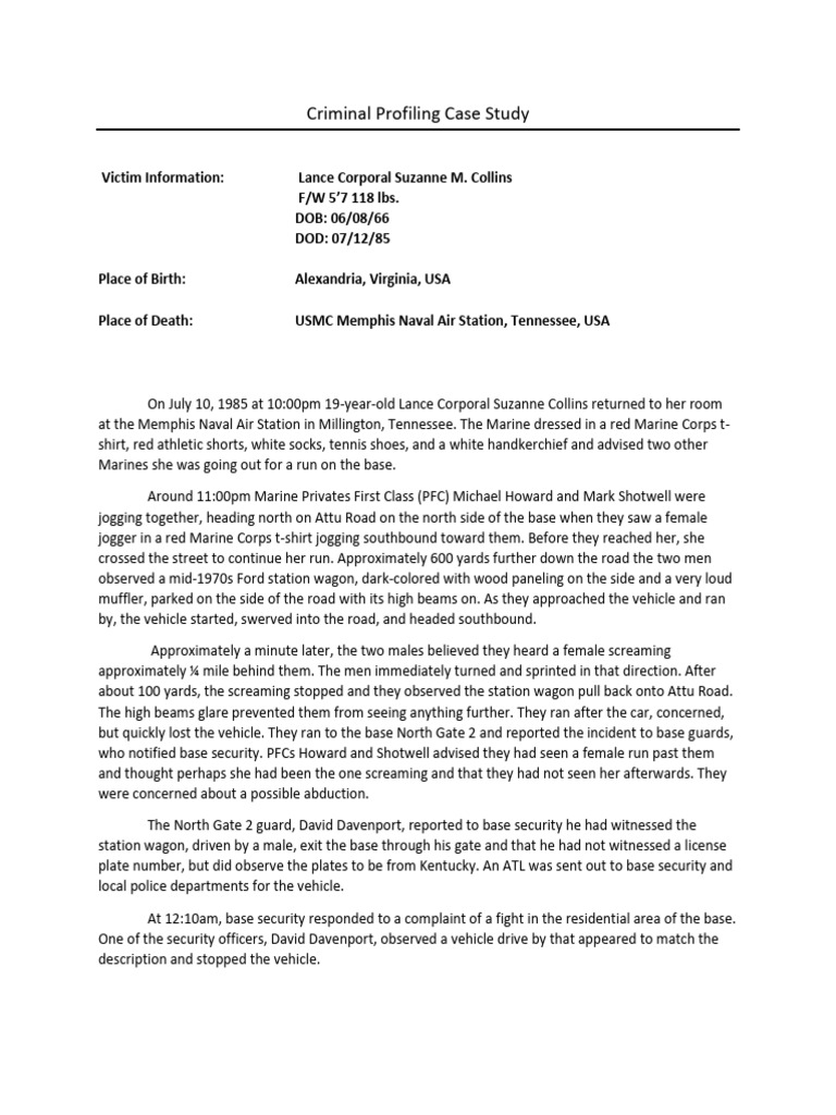 Kami Export - Macy Hill - Criminal Profiling Case Study | PDF