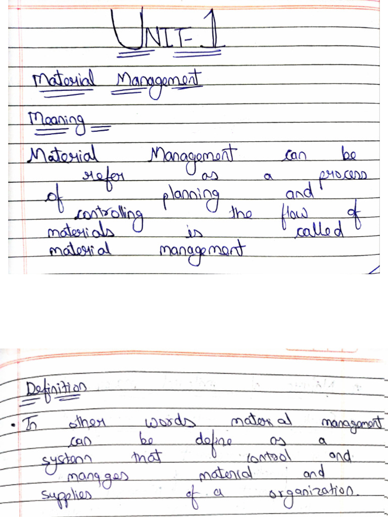 Material Management | PDF